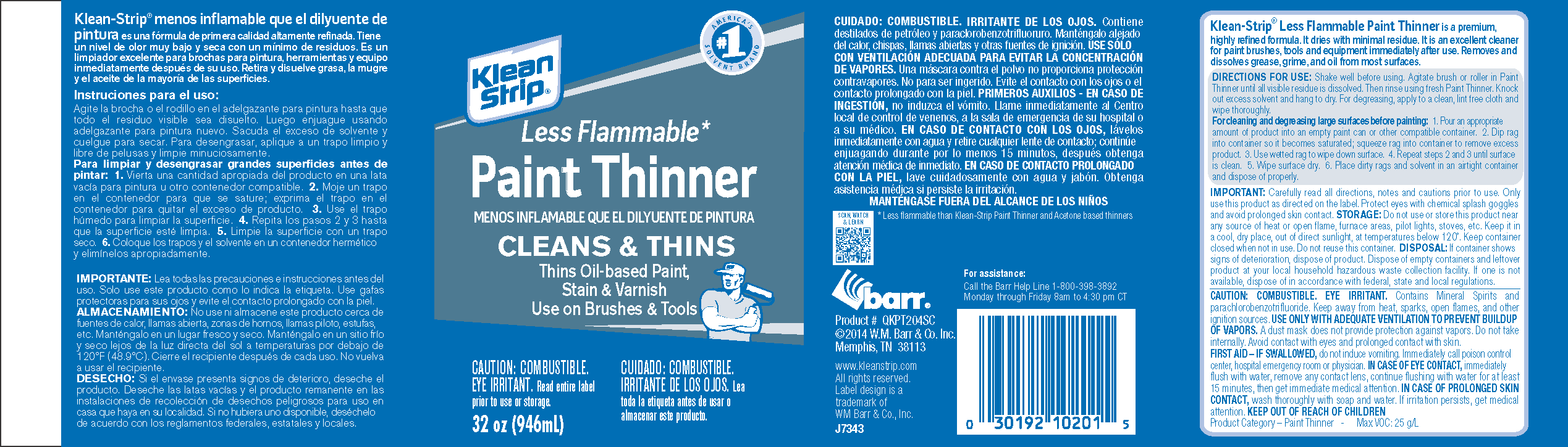 Paint Thinner Label